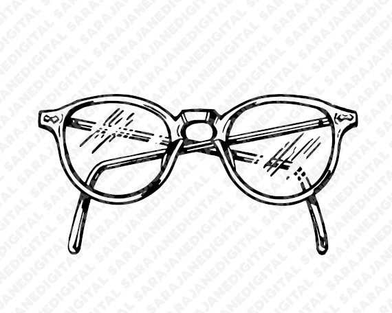 Vintage Eyeglasses Clip Art