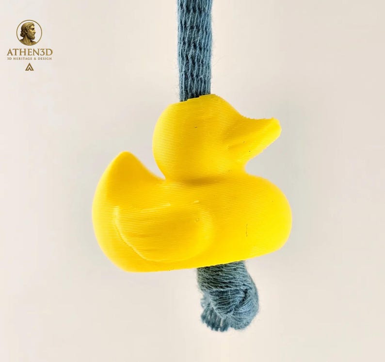 Rubber Duck Cord Bead STL, 3D Printable Hoodie Accessory, Cute Lanyard ...