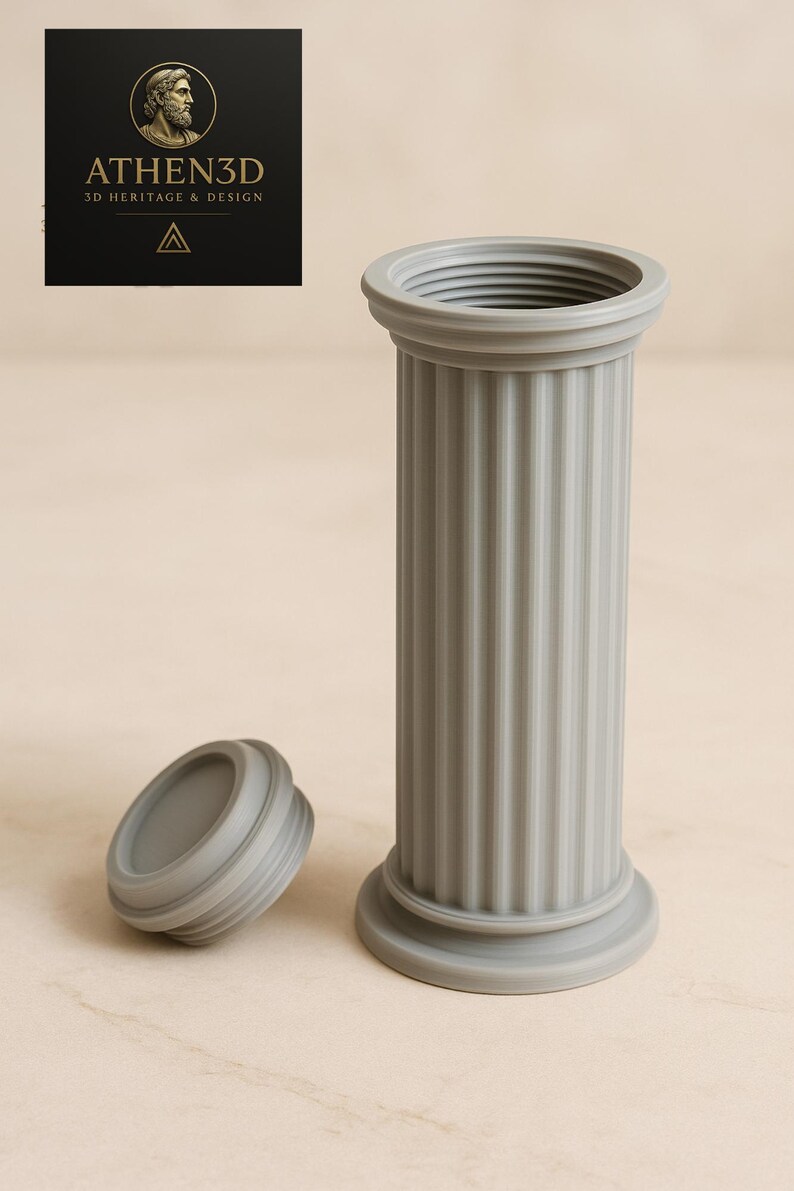 Roman Column Pen Holder STL | Printable Desk Organizer Inspired by ...