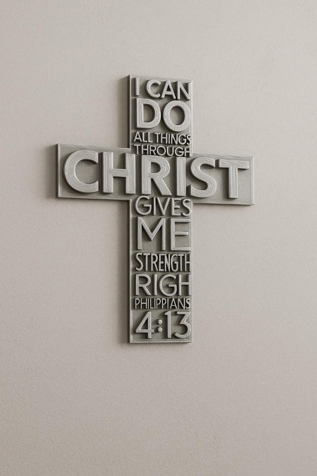 Christian Cross STL File – 3D Printable Jesus Crucifix Wall Art | Faith ...