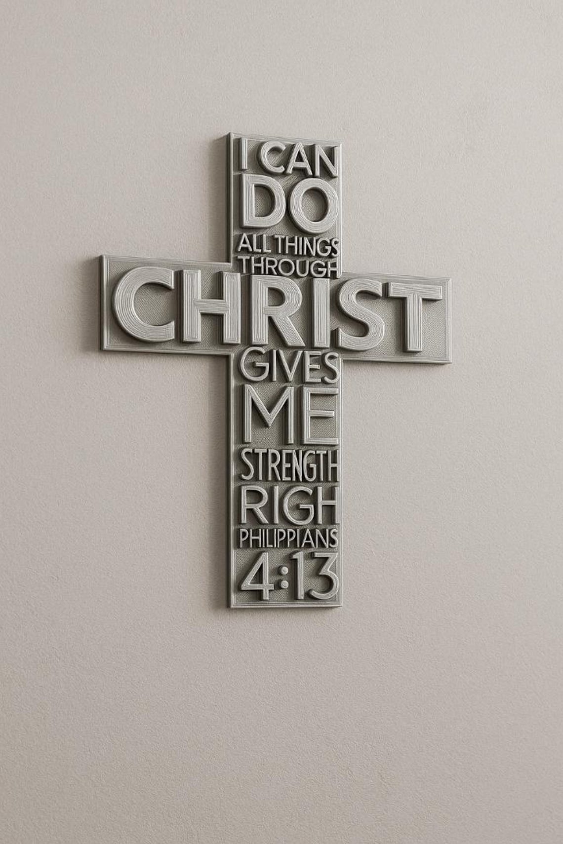 Christian Cross STL File – 3D Printable Jesus Crucifix Wall Art | Faith ...
