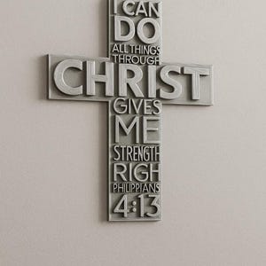 Christian Cross STL File – 3D Printable Jesus Crucifix Wall Art | Faith ...