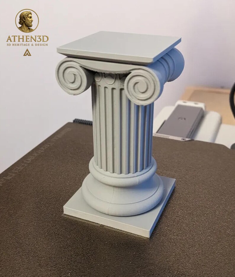 Low Display Pedestal STL for 3D Printing | Greek Column Stand for ...