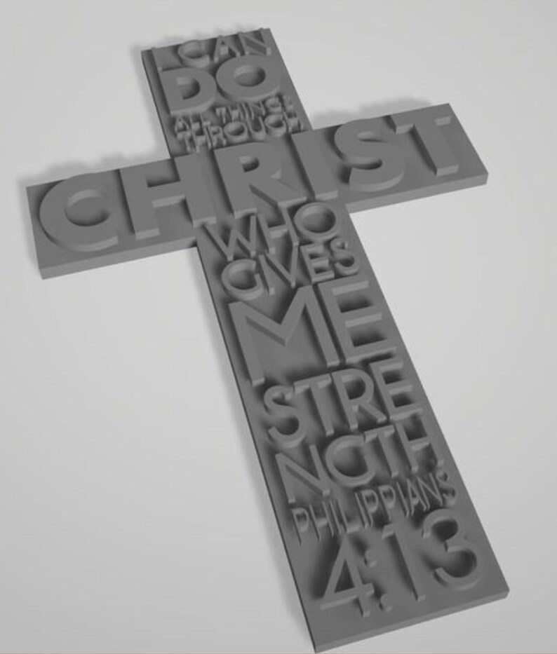Christian Cross STL File – 3D Printable Jesus Crucifix Wall Art | Faith ...
