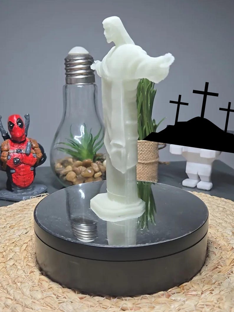 Christ the Redeemer STL – 3D Printable Religious Statue for FDM ...