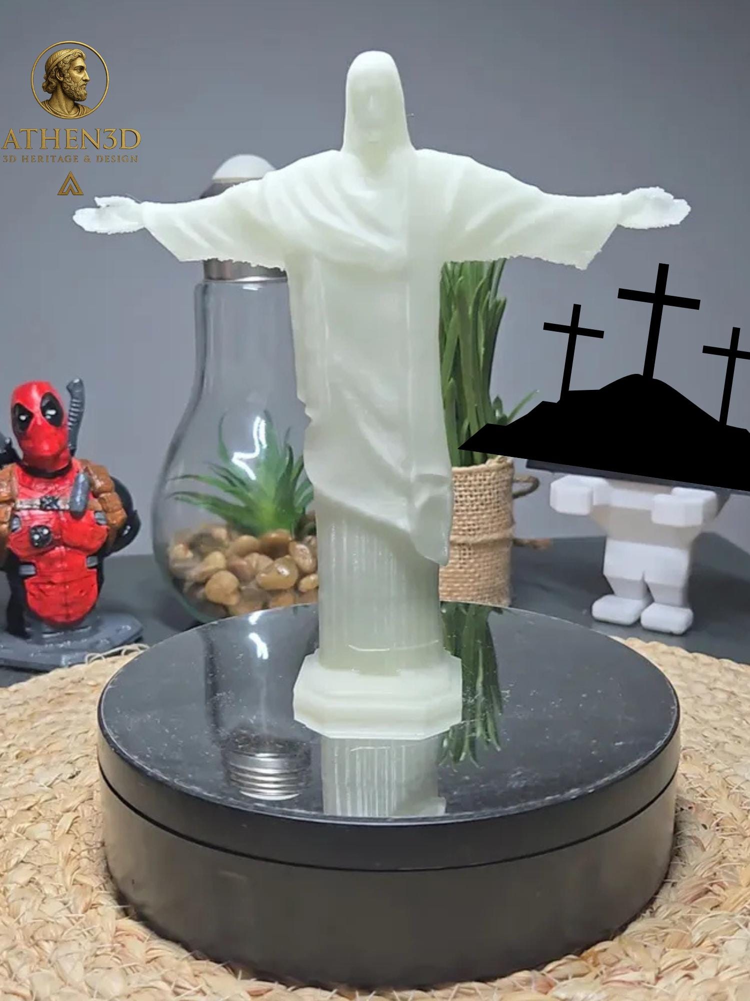 Christ the Redeemer STL – 3D Printable Religious Statue for FDM ...