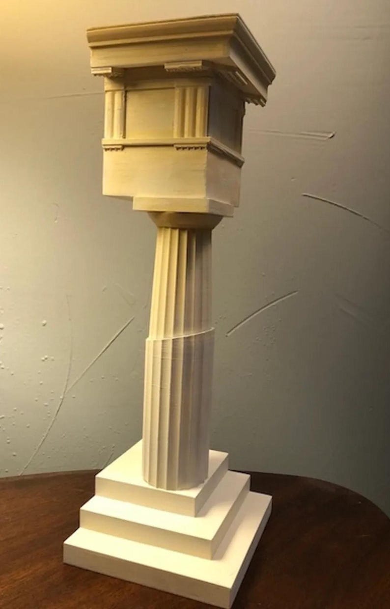 Doric Greek Column STL – Classical Architecture 3D Model | Printable ...
