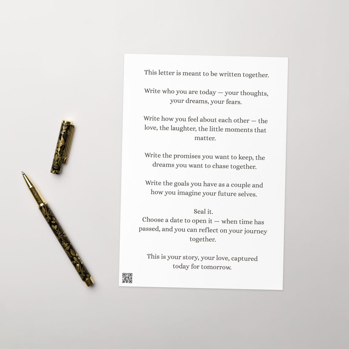 Letter to Our Future Selves – Personalized Keepsake for Couples ...