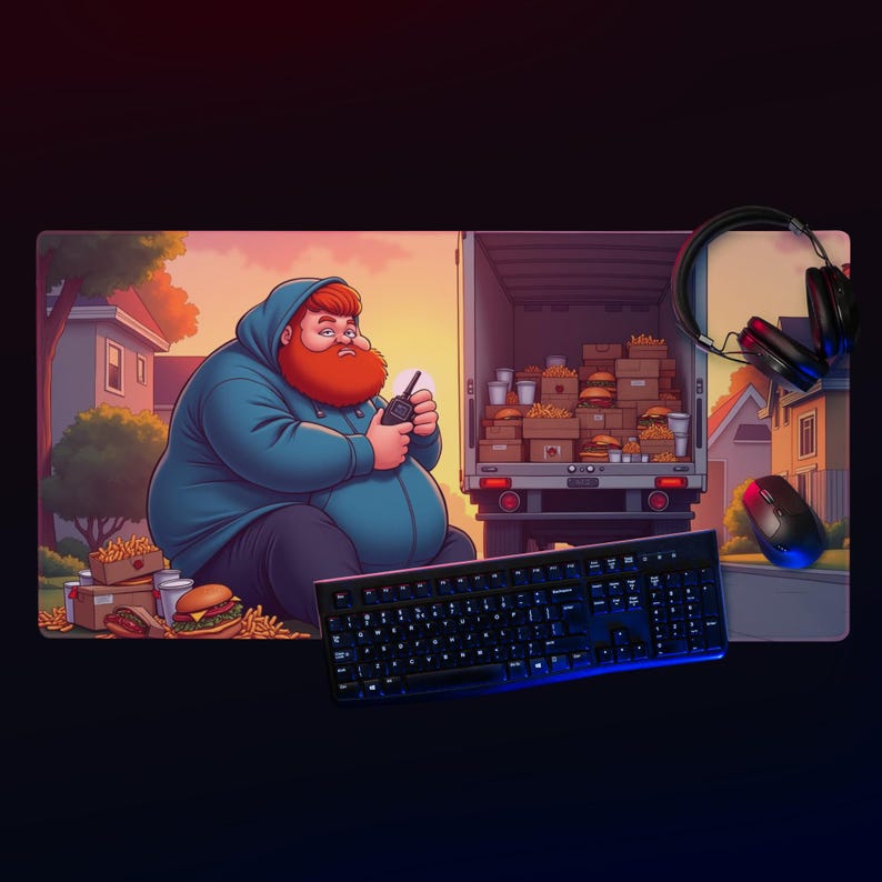 Mouse Pad Gamer Anime Caseoh – XXL Desk Mat para Setup – Caseoh Merch ...