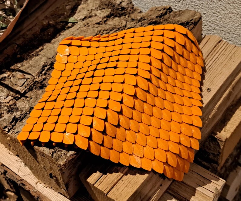 Dragon Scale Chainmail STL Bundle | Flexible 3D Printable Armor Panels ...