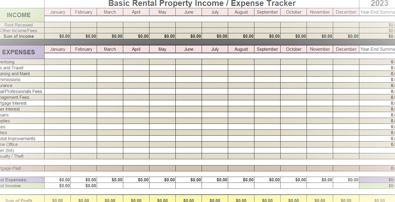 Rental Property Expense Tracker - Etsy