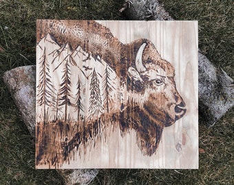 Burnt Wood Art - Etsy