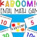 Printable Math Game, Addition Math Cards, Addition to 20, Educational ...