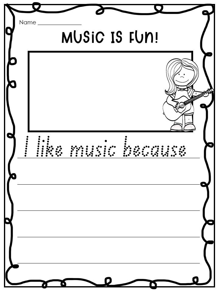 Music Worksheets for 1st Grade & 2nd Grade - Etsy