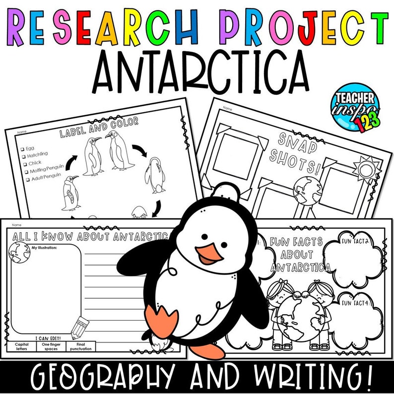 Antarctica Project for Kids, Educational Activities, Homeschool ...