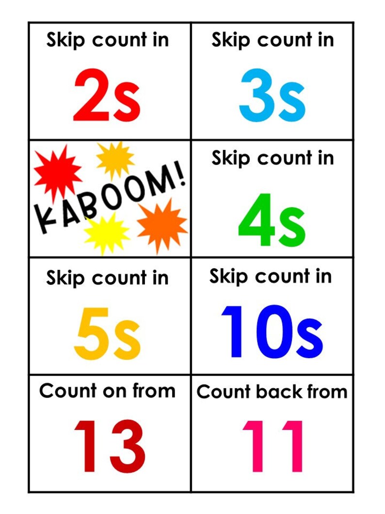 Printable Math Game, Addition Math Cards, Addition to 20, Educational ...