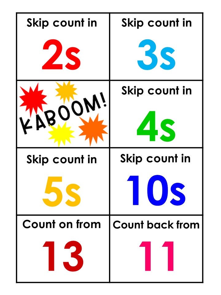 Printable Math Game, Addition Math Cards, Addition to 20, Educational ...