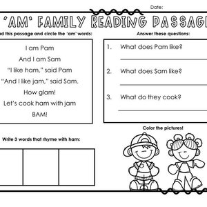 Reading Comprehension Worksheets: Phonics & Decodable Text (grades 1-3 ...