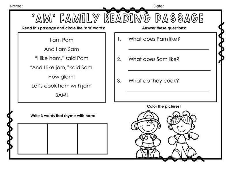 Reading Comprehension Worksheets: Phonics & Decodable Text (grades 1-3 ...