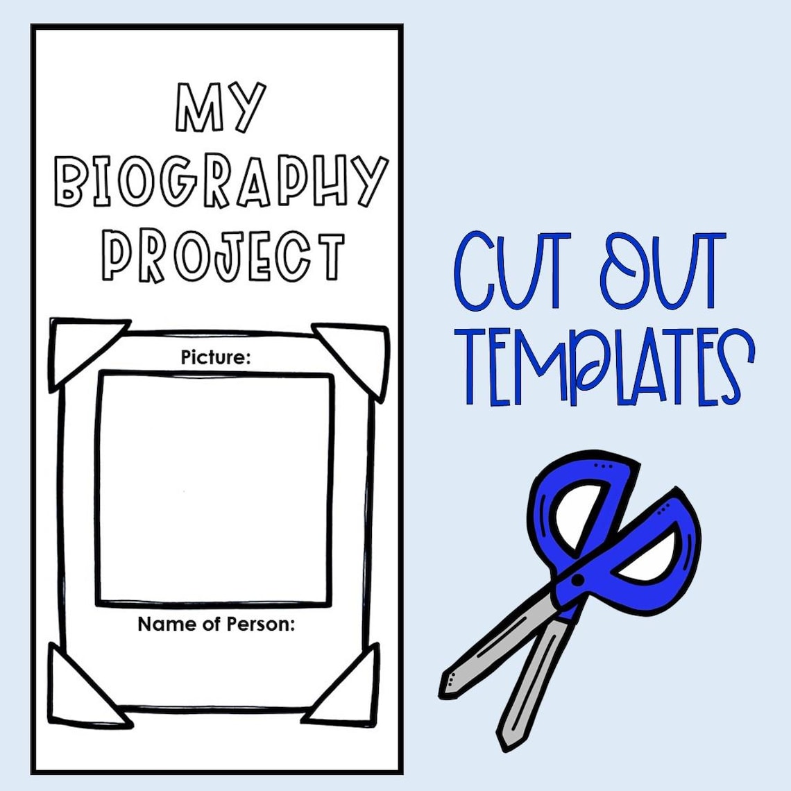 Biography Project Template: Famous Person Research Lapbook (printable ...