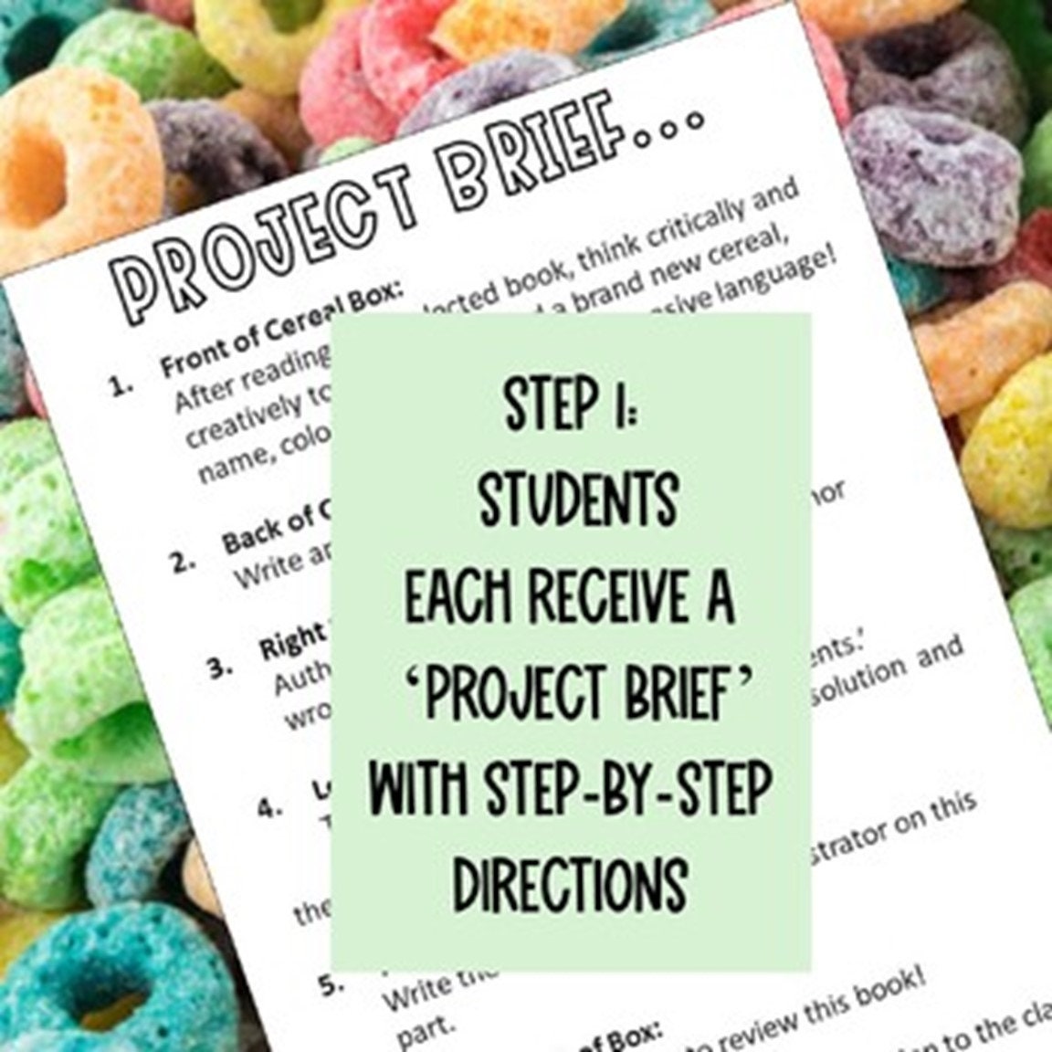 Cereal Box Book Report Template: Reading & Novel Study (printable) - Etsy