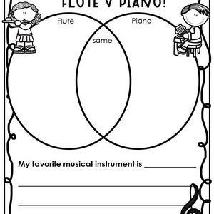 Music Worksheets for 1st Grade & 2nd Grade - Etsy