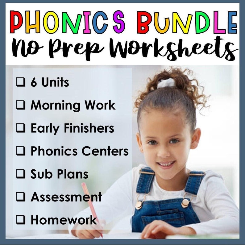 Vowel Teams Phonics Worksheet Bundle: Reading Intervention (PDF) - Etsy