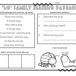 Reading Comprehension Worksheets: Phonics & Decodable Text (grades 1-3 ...