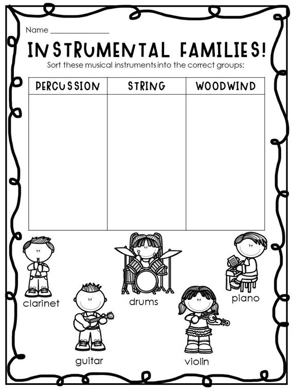 Elementary School Music Worksheets Music Worksheets For 1st Grade