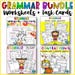 Grammar Worksheets Bundle: Nouns, Verbs, Adjectives - 1st-3rd Grade - Etsy
