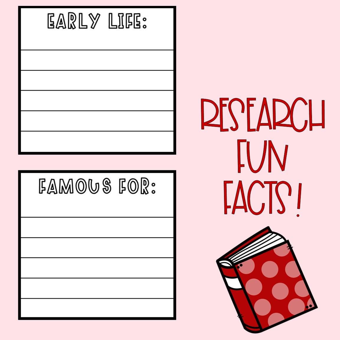 Biography Project Template: Famous Person Research Lapbook (printable ...