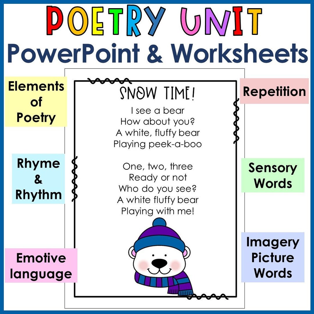 Poetry Unit Study, Decodable Readers Printables, 1st Grade Phonics ...