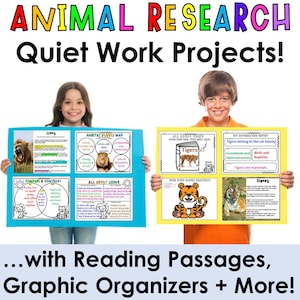 Animal Report Research Project: Homeschool Printable, Grades 2-4 - Etsy