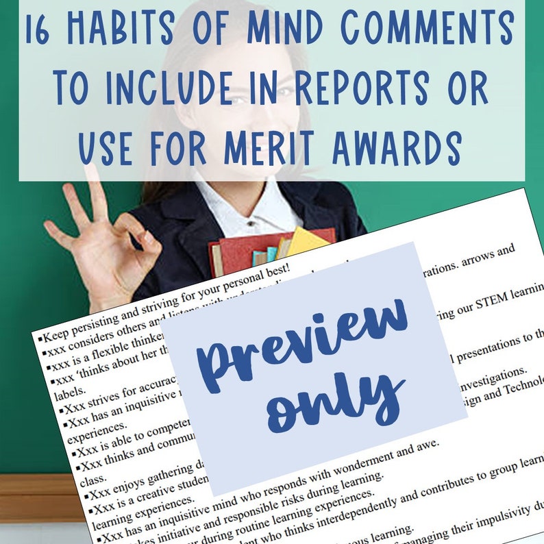 Report Card Comments: Reading, Writing, Math (digital Download) - Etsy