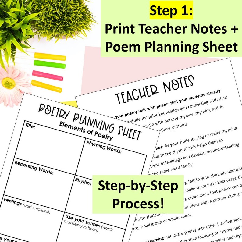 Poetry Unit Study, Decodable Readers Printables, 1st Grade Phonics ...