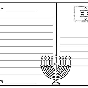Hanukkah Menorah Holiday Worksheets 2nd and 3rd Grade Teacher - Etsy