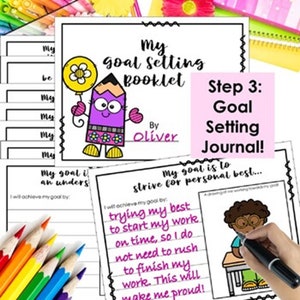 Growth Mindset Goal Setting Sheets: Classroom Journal (printable ...