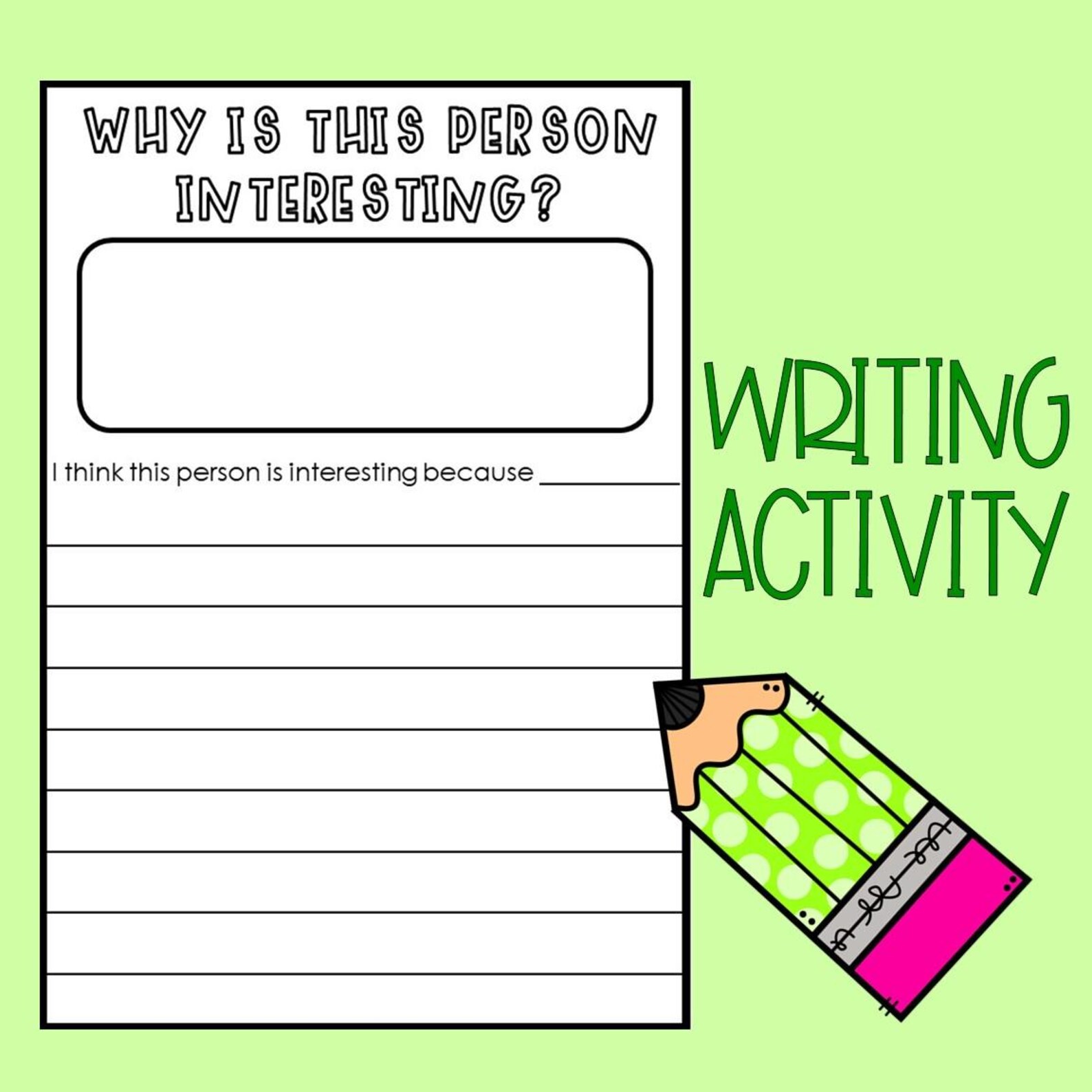 Biography Project Template: Famous Person Research Lapbook (printable ...