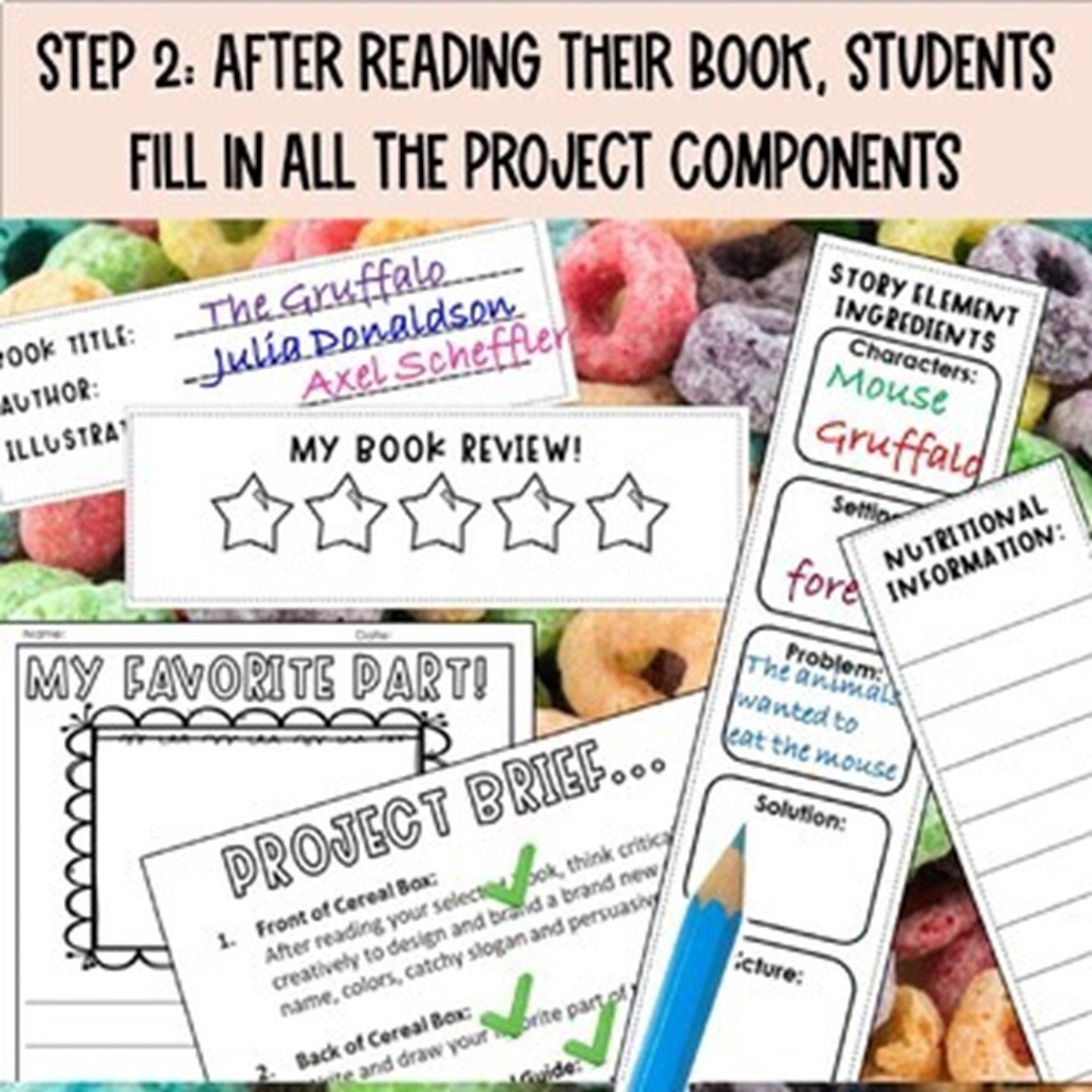 Cereal Box Book Report Template: Reading & Novel Study (printable) - Etsy