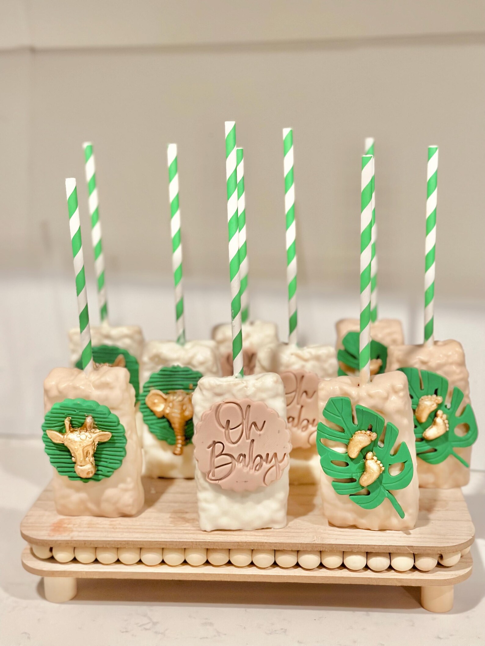 Chocolate Covered Custom Rice Krispies (party Treats) - Etsy