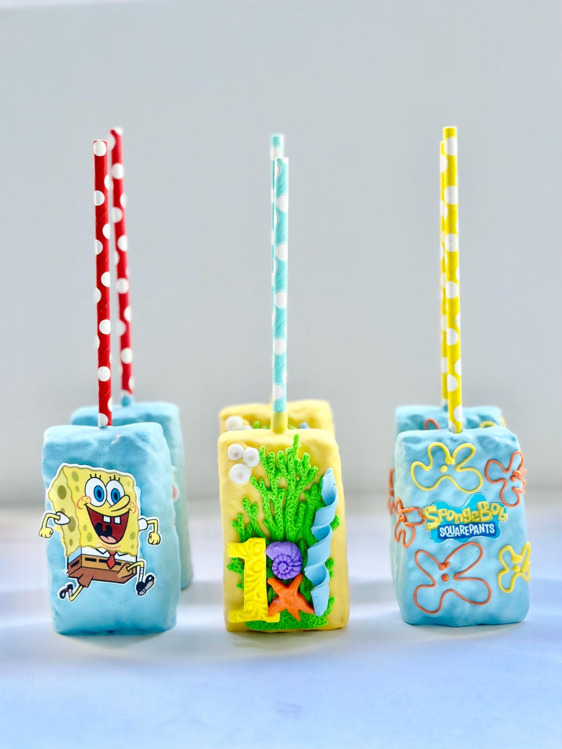 Chocolate Covered Custom Rice Krispies (party Treats) - Etsy