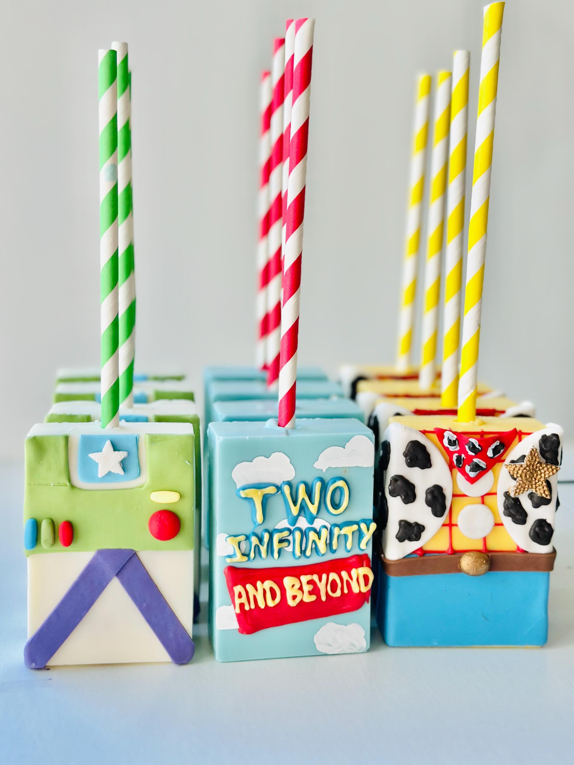 Chocolate Covered Custom Rice Krispies (party Treats) - Etsy