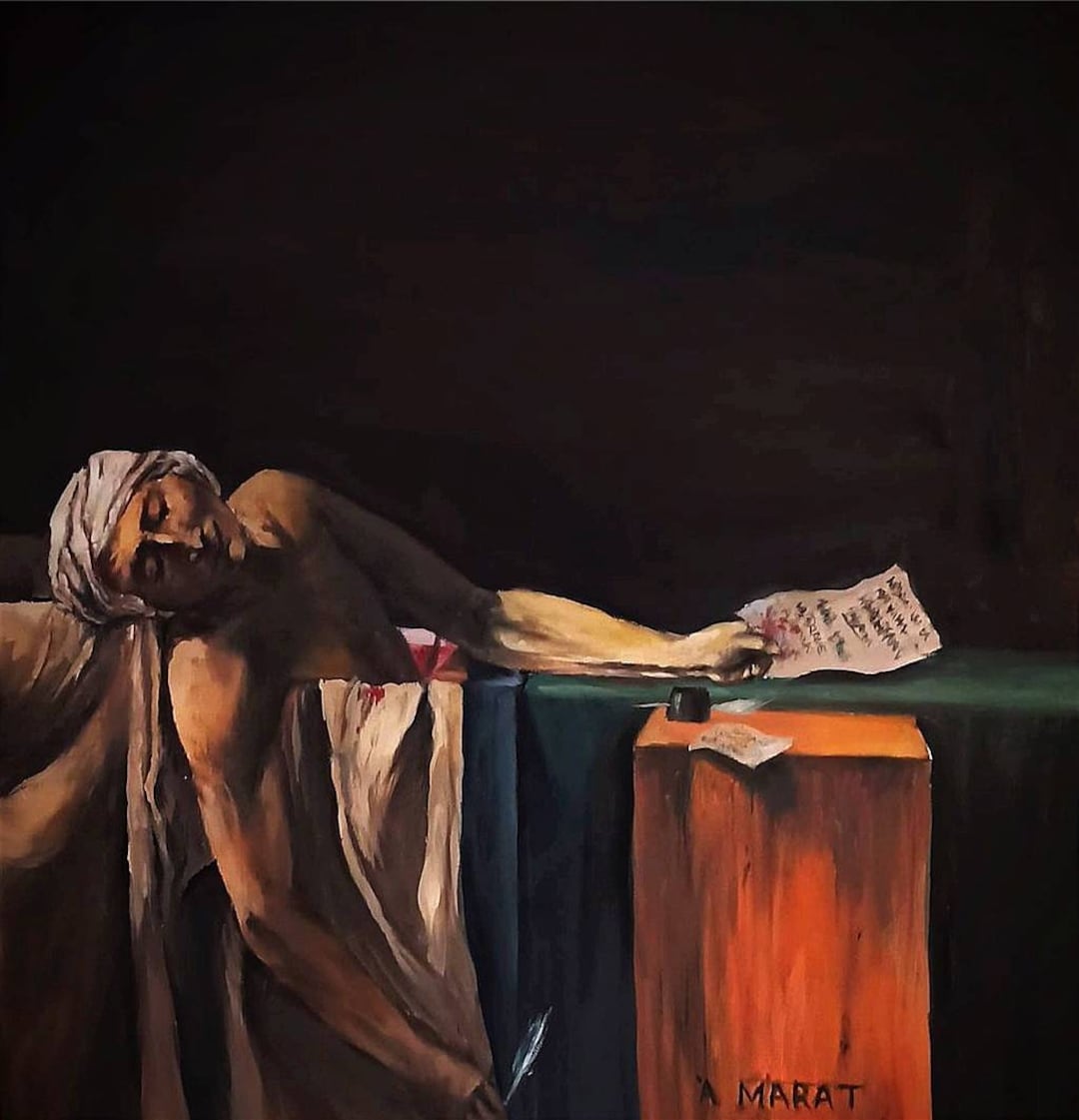 The Death of Marat Handmade Replica - Etsy