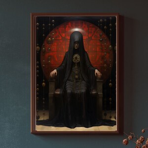 Pythia Oracle at Delphi Art Print Poster, Dark Gothic Fantasy, Ancient ...