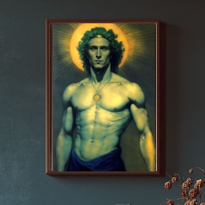 Apollo Sun God Art Print: Greek Mythology Home Decor - Etsy
