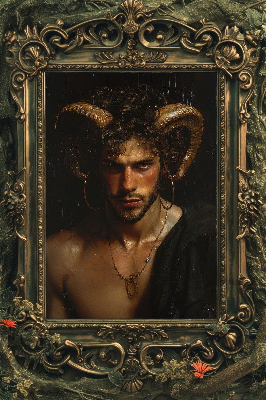 Satyr Art Print, Home Wall Decor, Pan Faun Greek Mythology, Ancient ...