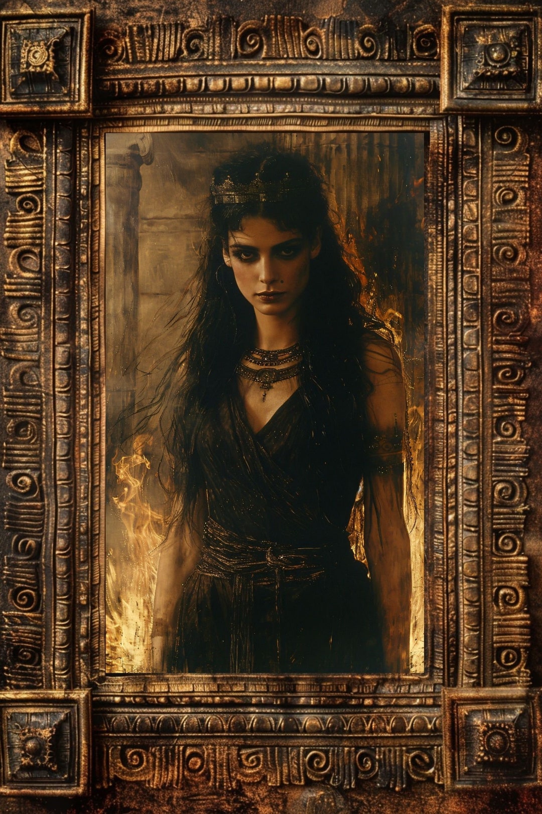 Lilith Art Print, Babylonian Jewish Mythology Ancient Folklore ...