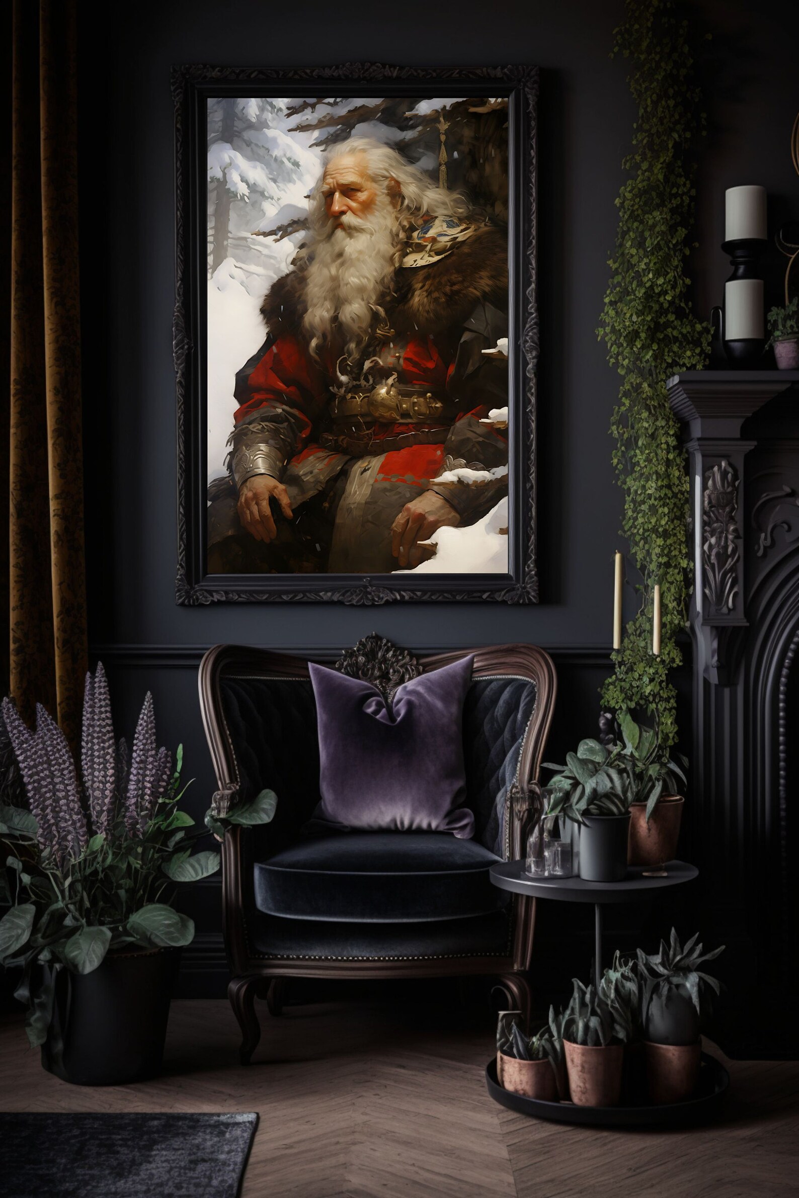 Jólfaðr Yule Father Art Print: Norse Yuletide Home Decor - Etsy