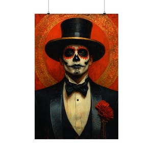 El Catrin Art Print: Day of the Dead, Mexican Cultural Heritage Decor ...