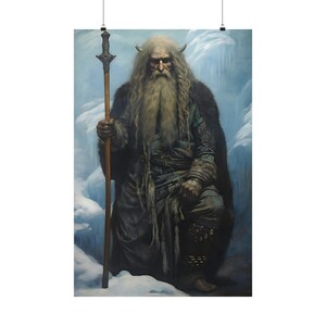 Veles Art Print, Home Wall Decor, Gothic Dark Fantasy, Volos Slavic ...